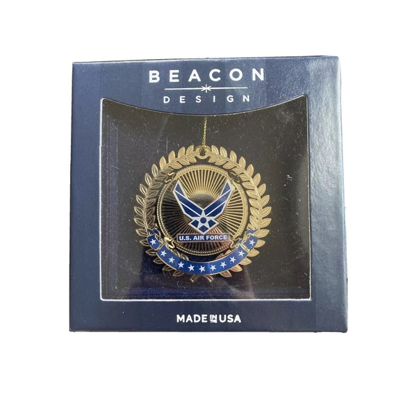 Beacon Designs | Holiday | Beacon Designs Bluewhite Air Force Logo Gold ...
